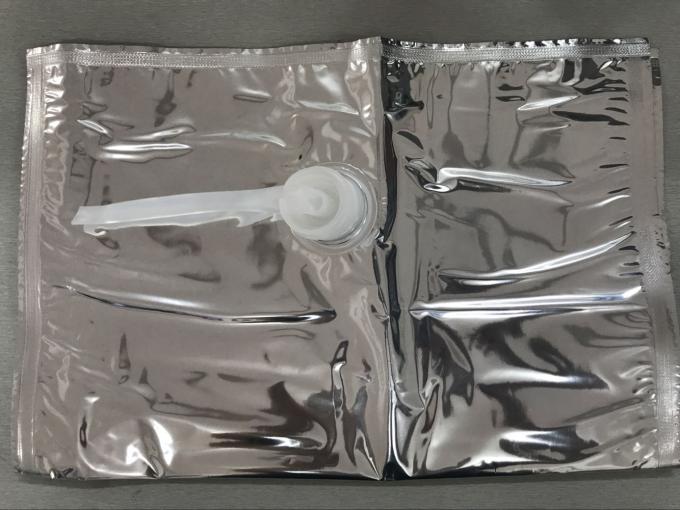 10 L Bib Bag In Box For Dairy Milk , PE Intasept Aseptic Bags Laminated ...