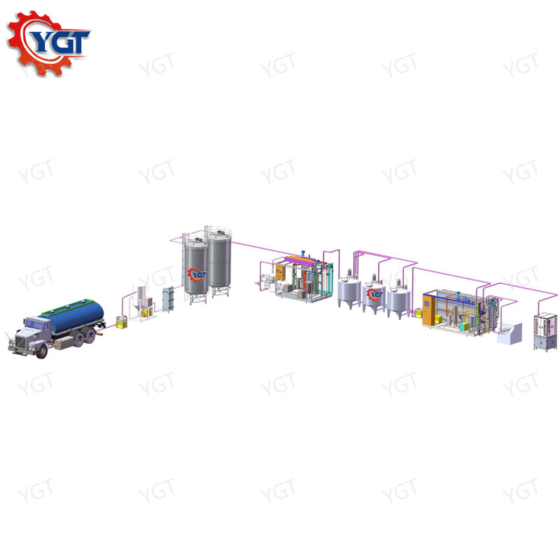 Hot Sale Customized Complete UHT Milk Processing Line 2-20T/H With PLC ...
