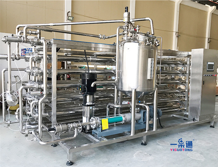 High Viscosity Drink Aseptic UHT Sterilization Machine Plate Type Juice ...